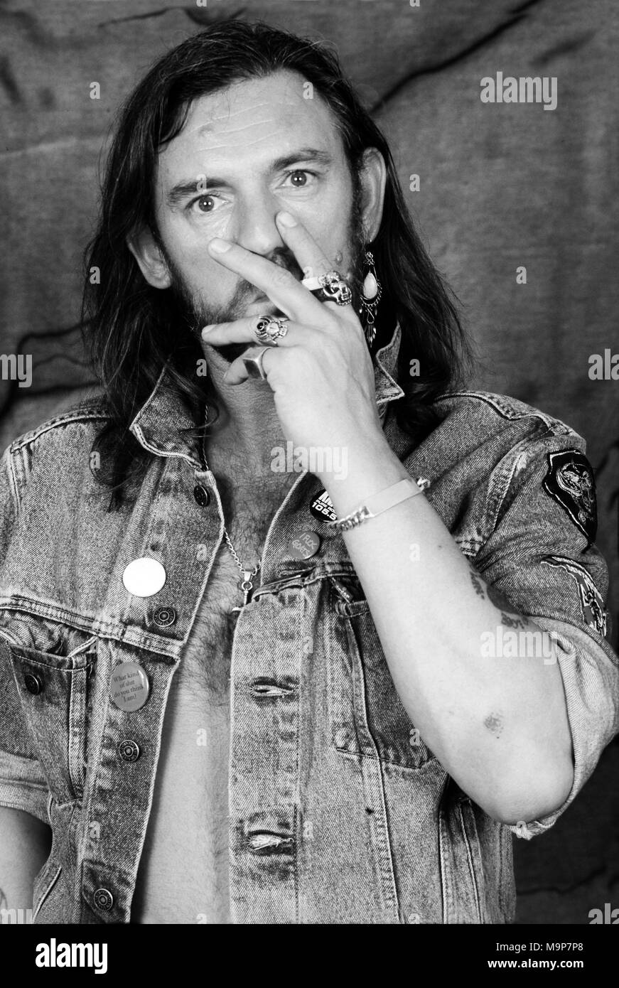 BROOKLYN, NY - OCTOBER 29: Lemmy Kilmister of Motorhead poses for a ...