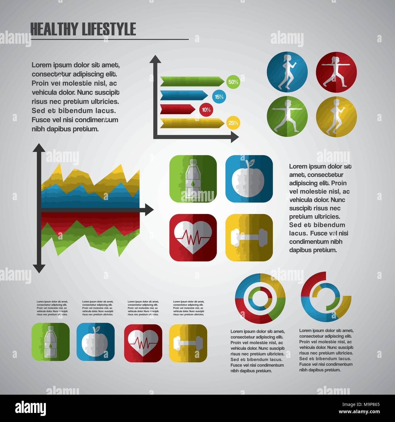 healthy lifestyle sport gym Stock Vector Image & Art - Alamy