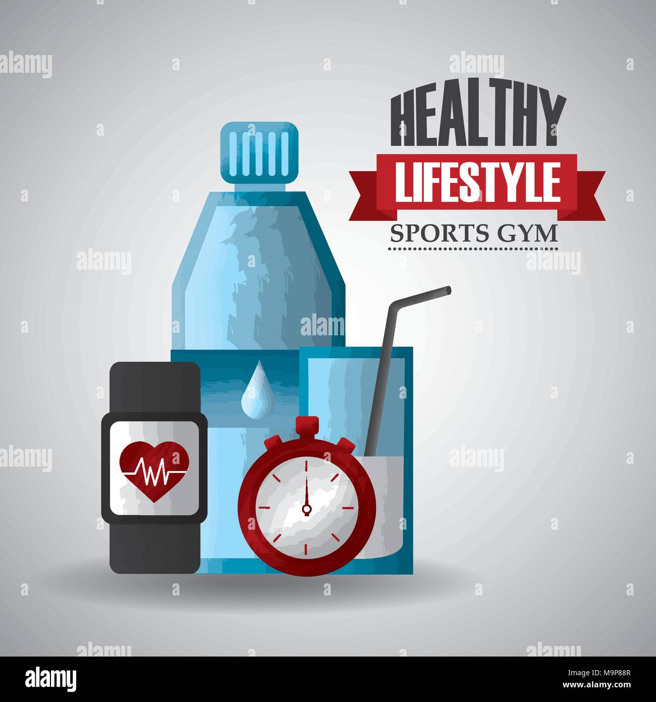 healthy lifestyle sport gym Stock Vector Image & Art - Alamy