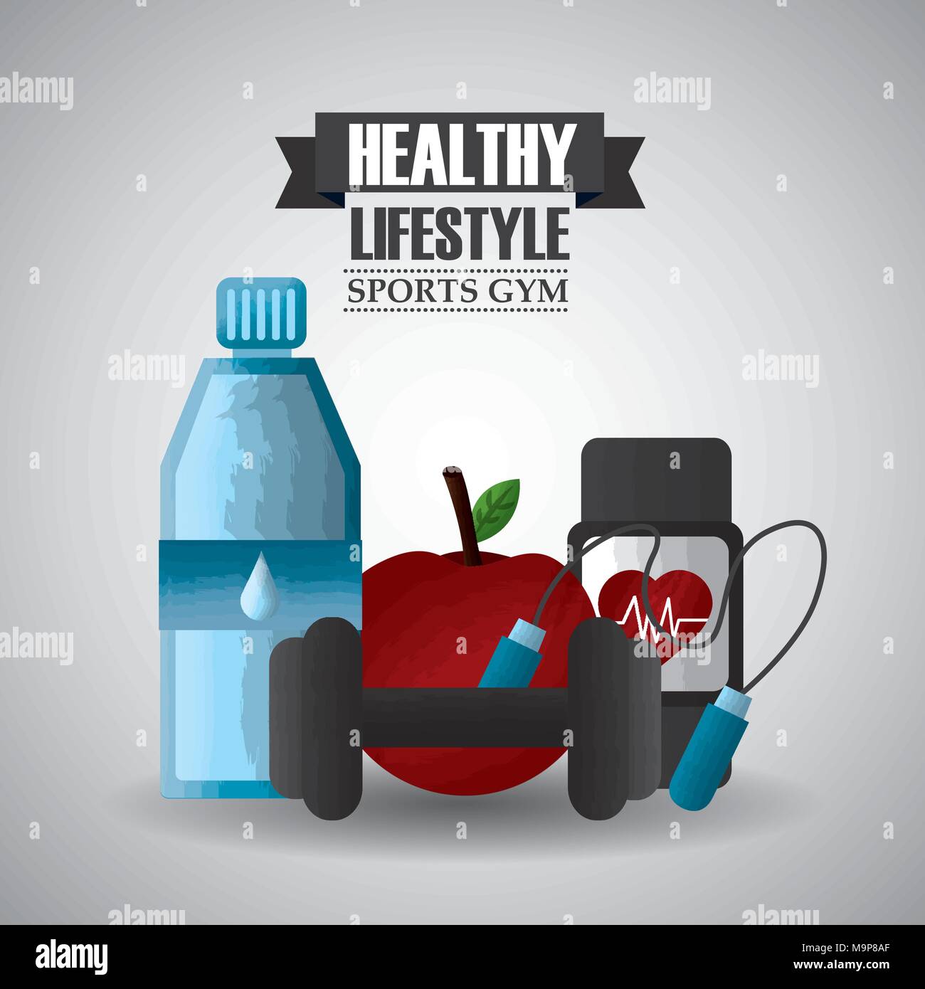 healthy lifestyle sport gym Stock Vector Image & Art - Alamy