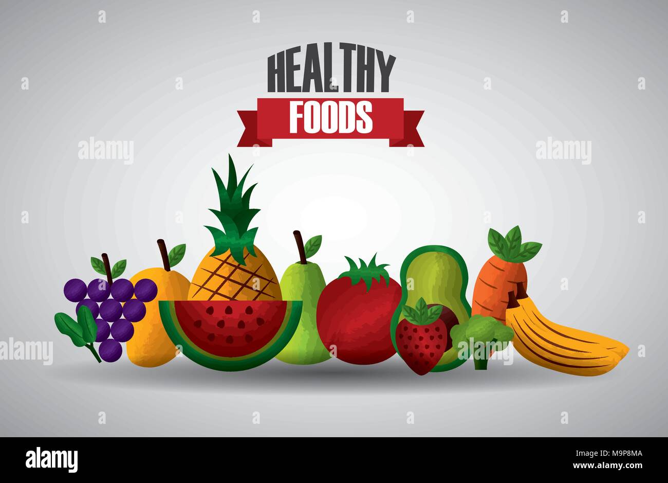 healthy foods dieting Stock Vector Image & Art - Alamy