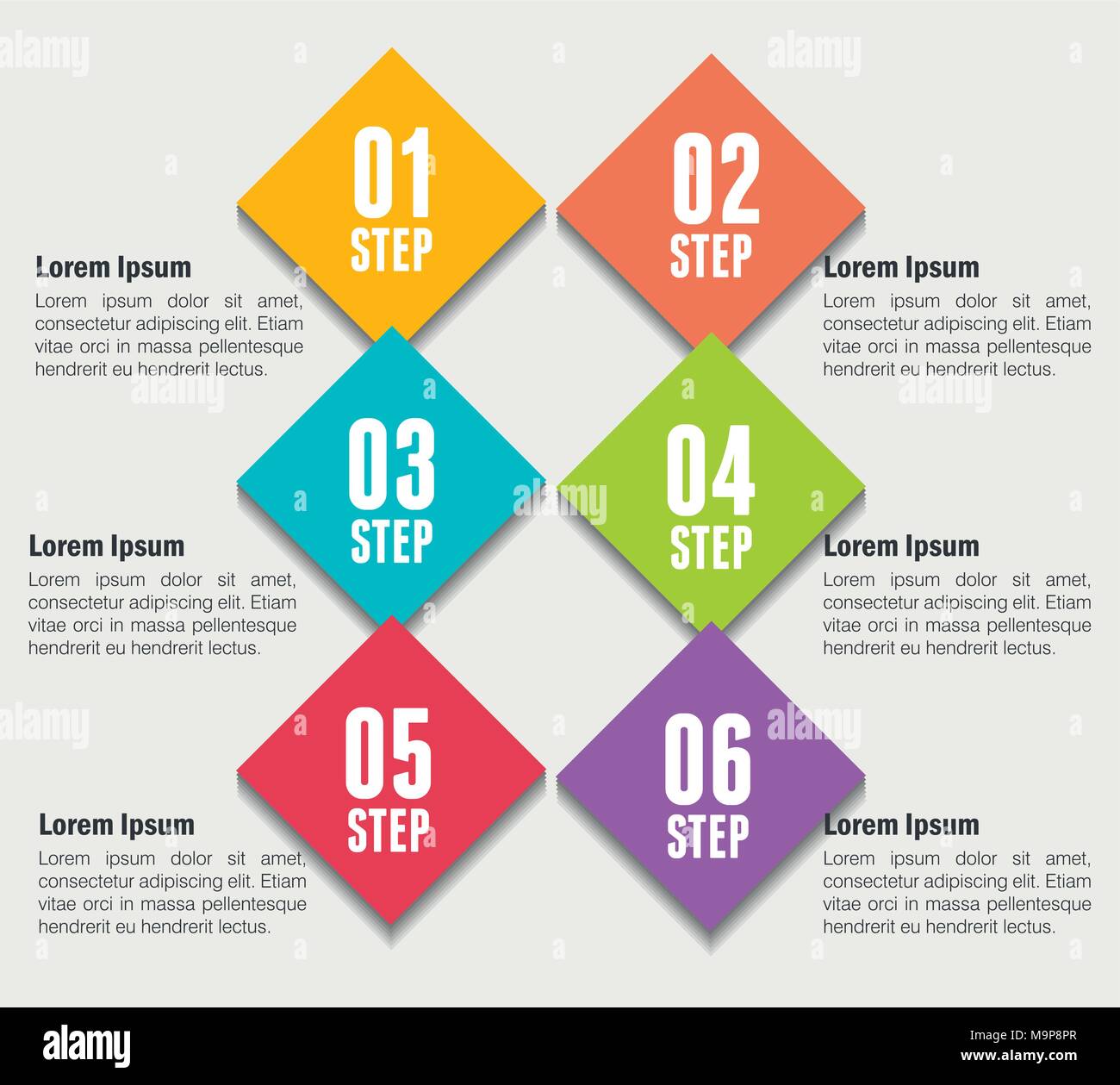 numbers and steps infographic template Stock Vector Image & Art - Alamy