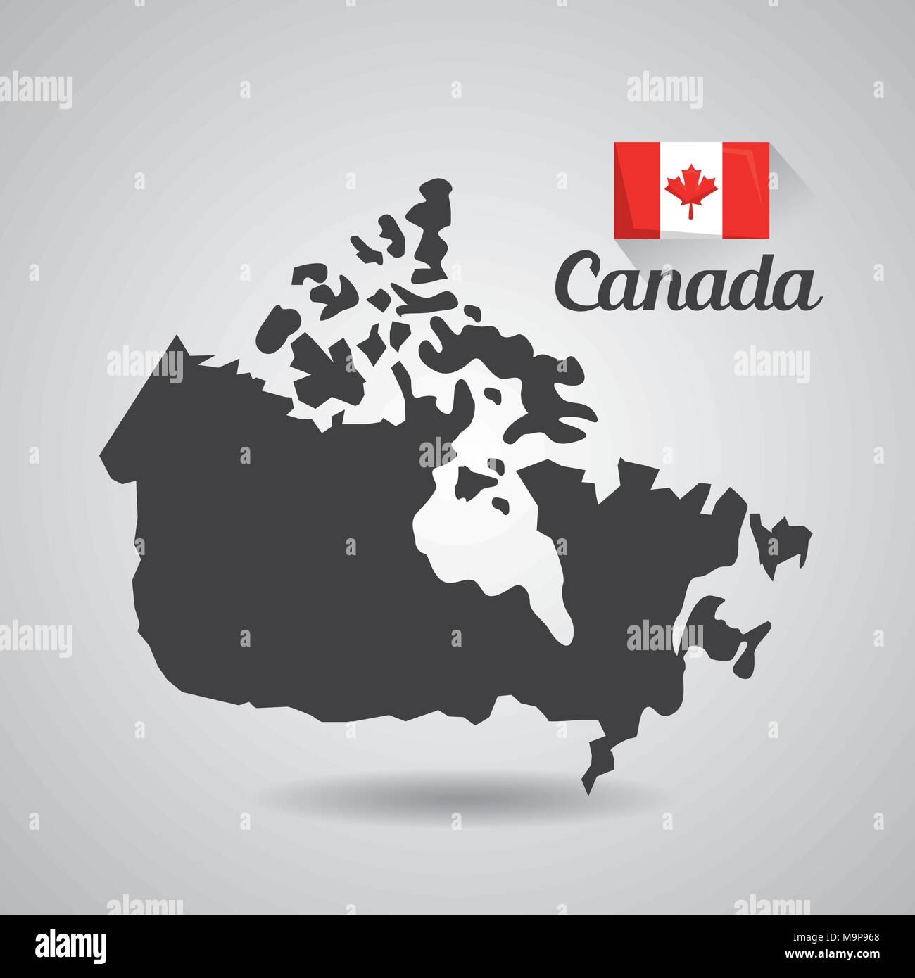 canada flag map monument Stock Vector Image & Art - Alamy