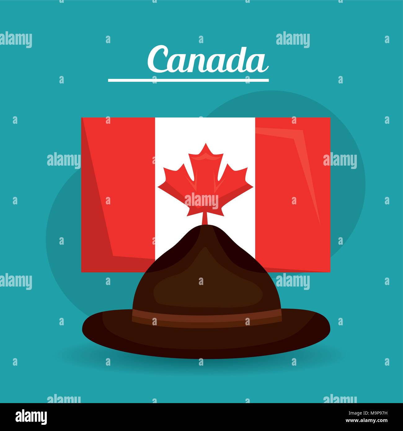 canada flag map monument Stock Vector Image & Art - Alamy