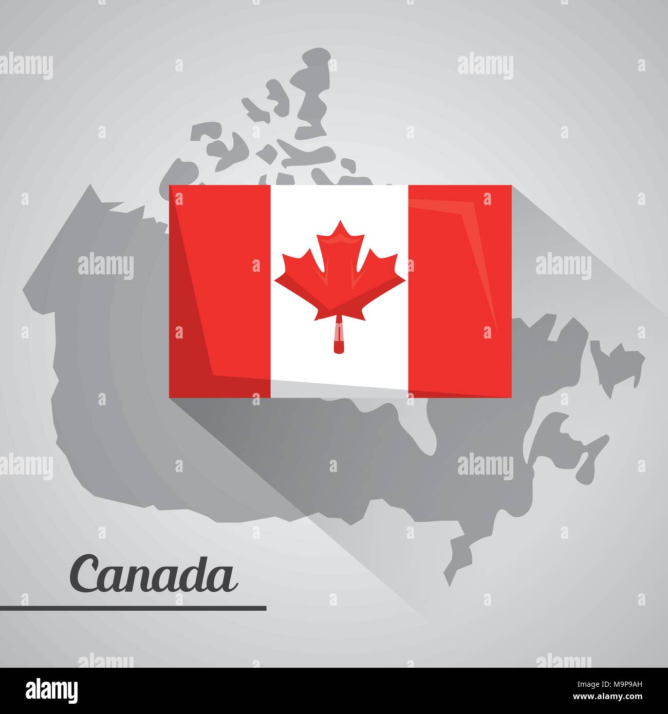 canada flag map monument Stock Vector Image & Art - Alamy