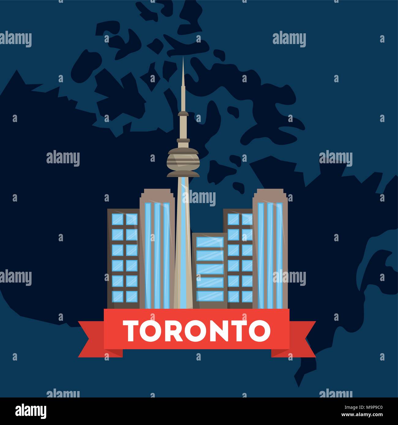 Montreal city tourism canada Stock Vector Images - Alamy
