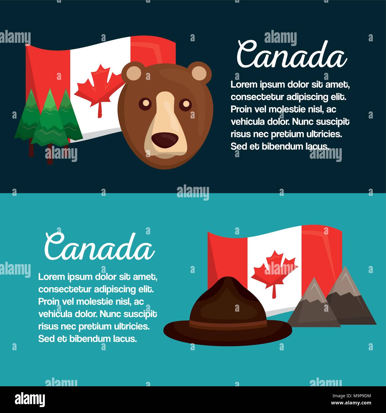 canada flag map monument Stock Vector Image & Art - Alamy