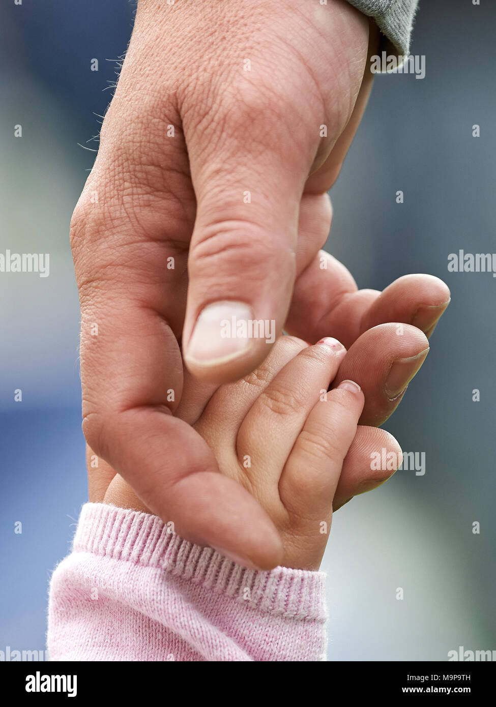 Closeup of a child and parent holding hands Stock Photo - Alamy
