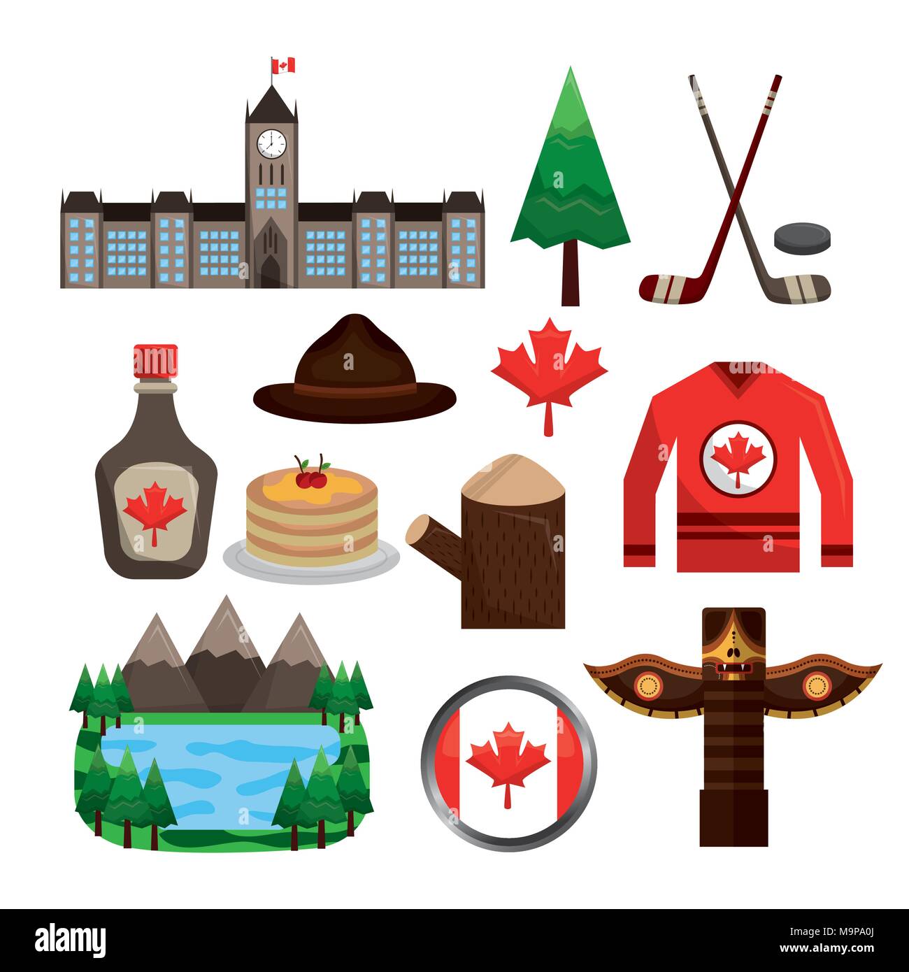Canada totem Cut Out Stock Images & Pictures - Alamy
