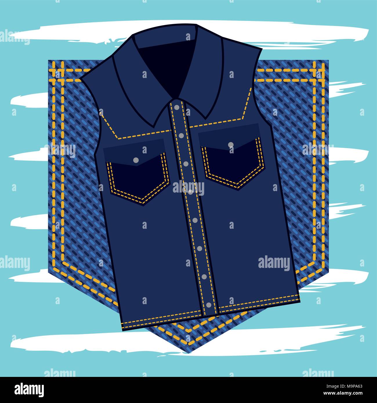 embroidery patch denim Stock Vector Image & Art - Alamy