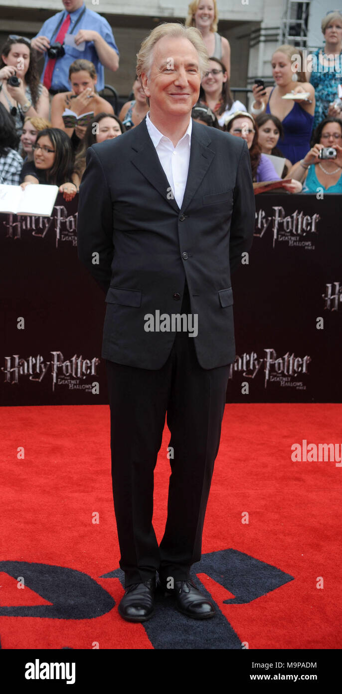 NEW YORK, NY - JULY 11: Alan Rickman attends the New York premiere of ...