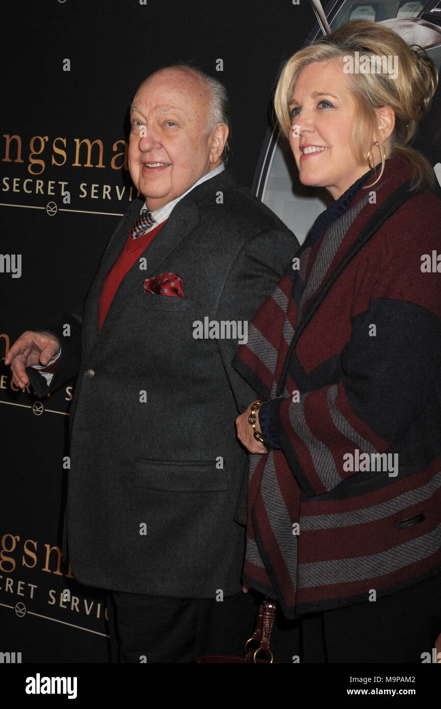 NEW YORK, NY - FEBRUARY 09: Roger Ailes attends the 'Kingsman: The ...