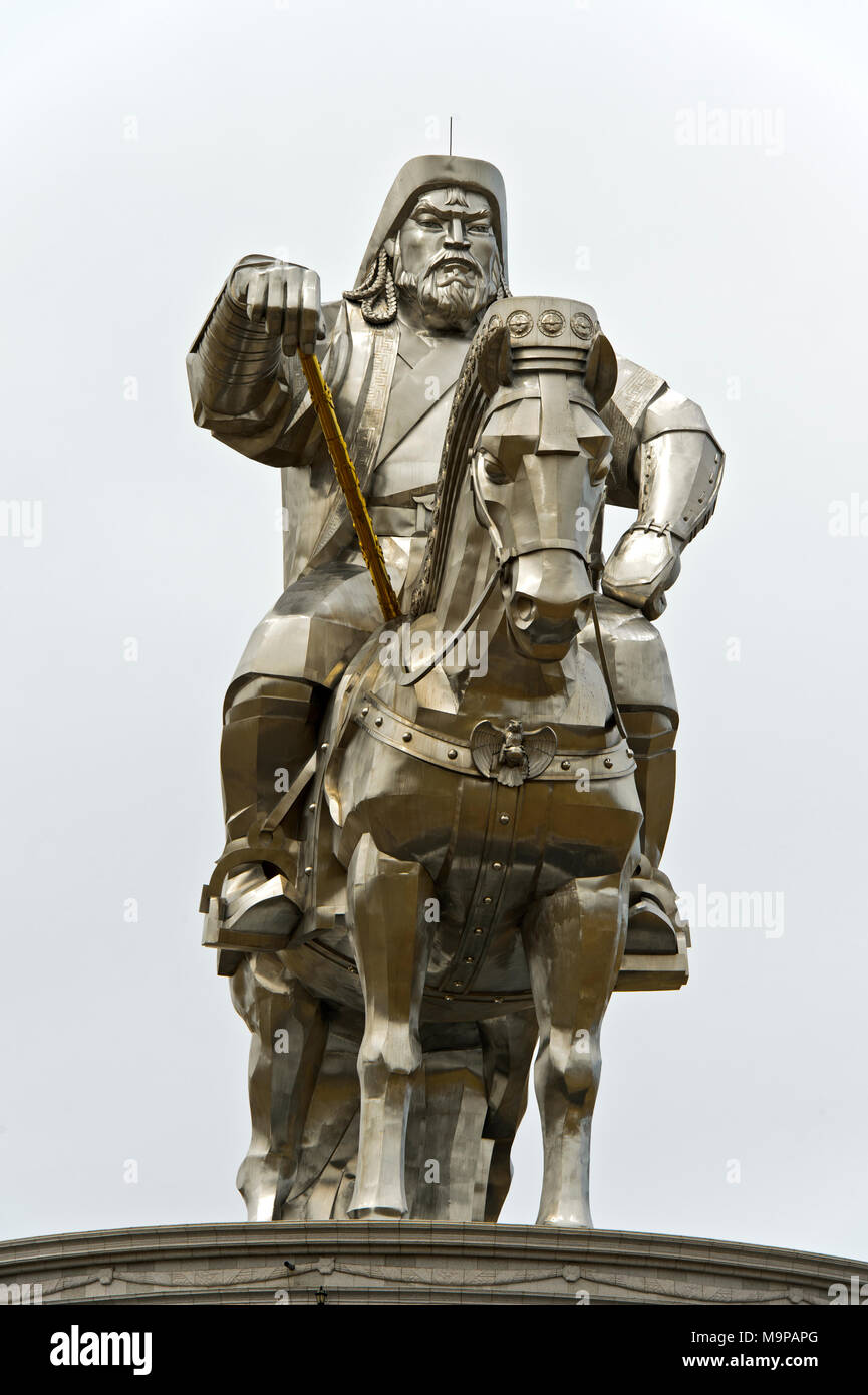 Genghis Khan equestrian statue, Genghis Khan theme park, Chinggis Khaan ...