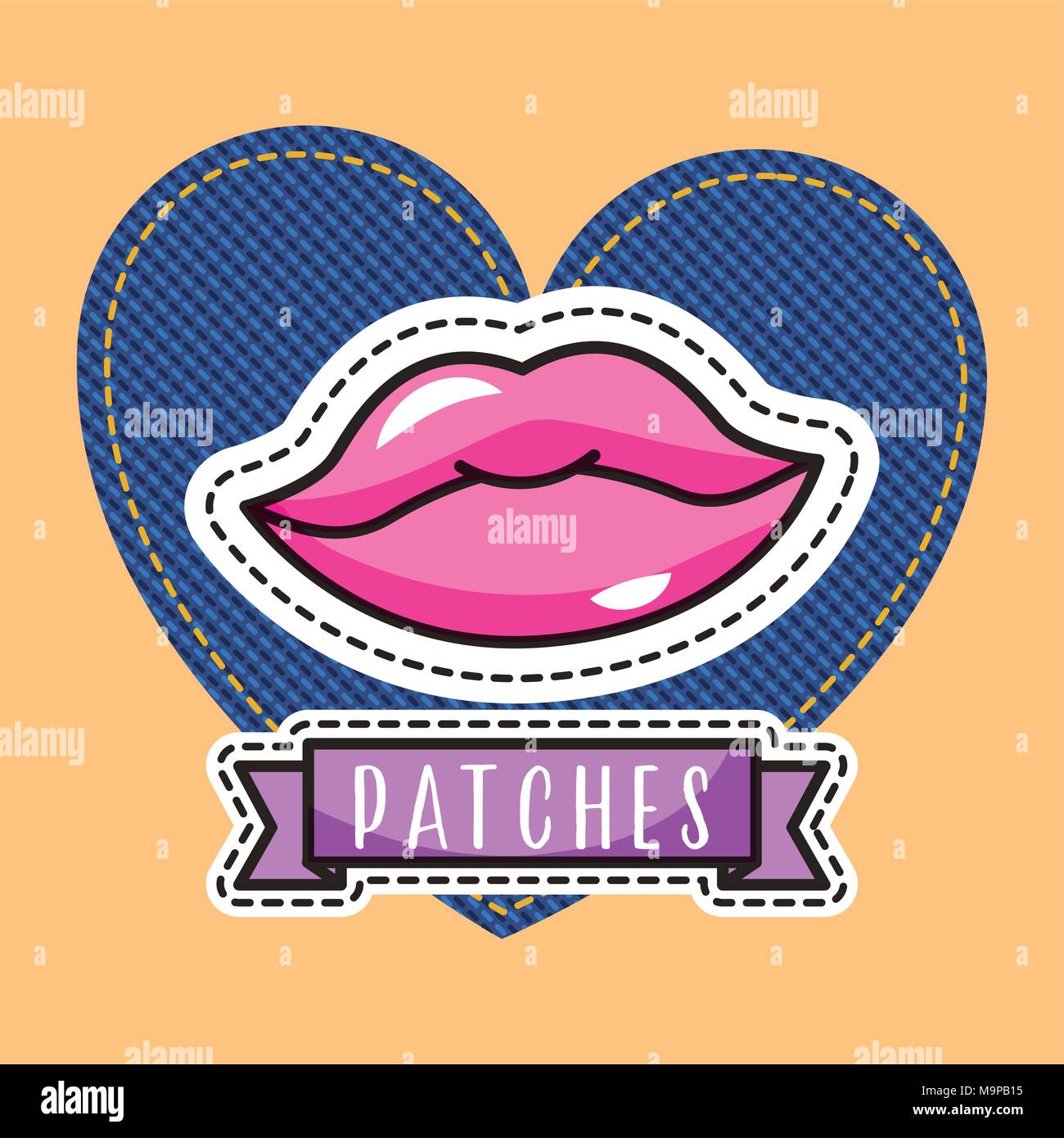 Patch box Stock Vector Images - Alamy