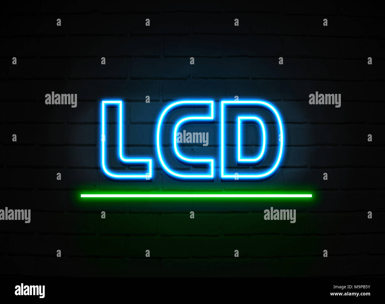 Neon lcd lights advertising hi-res stock photography and images - Alamy