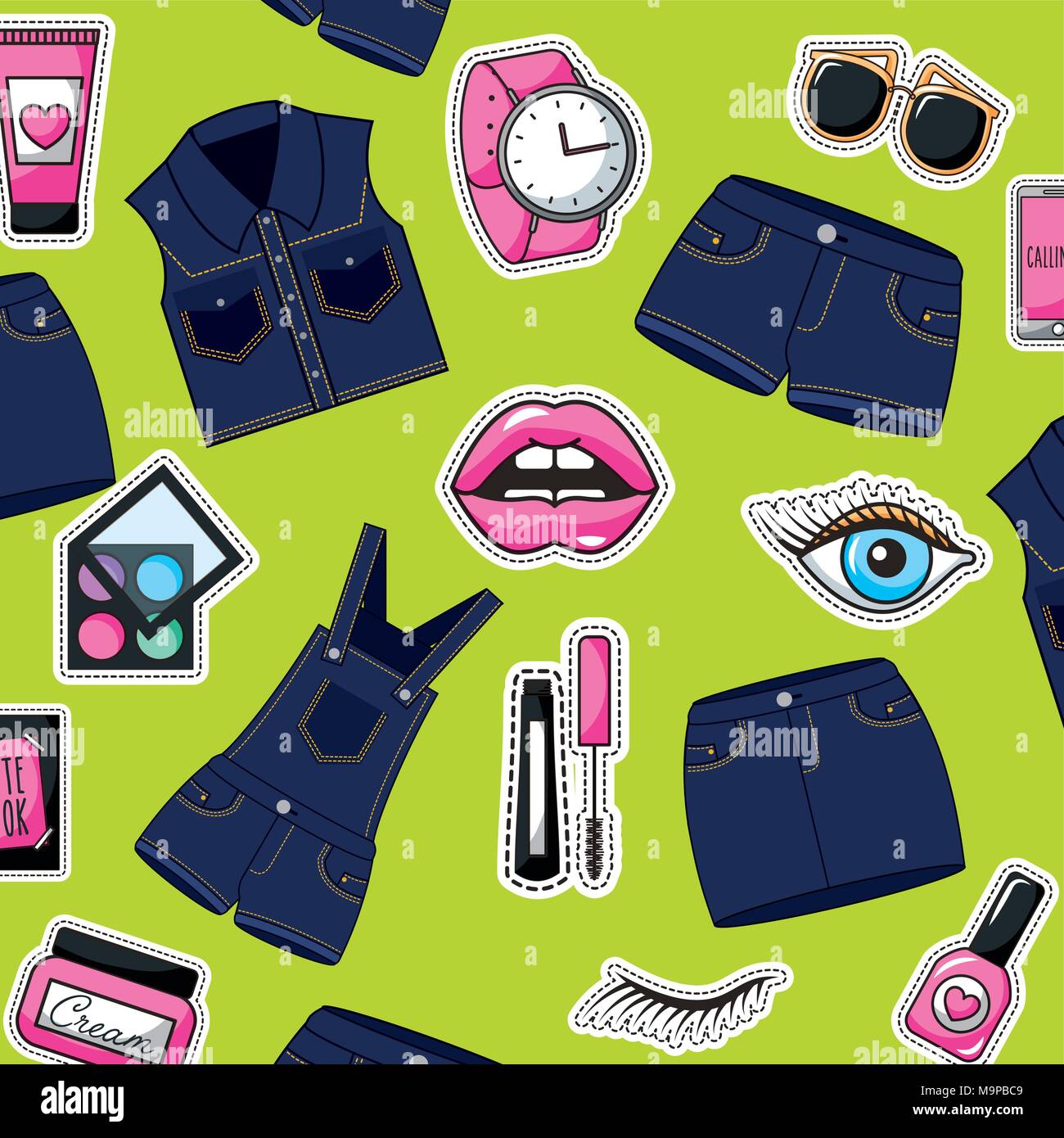 Clothes patches Stock Vector Images - Alamy