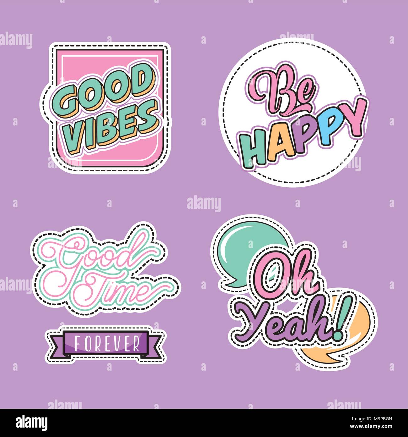 Floral patches Stock Vector Images - Alamy