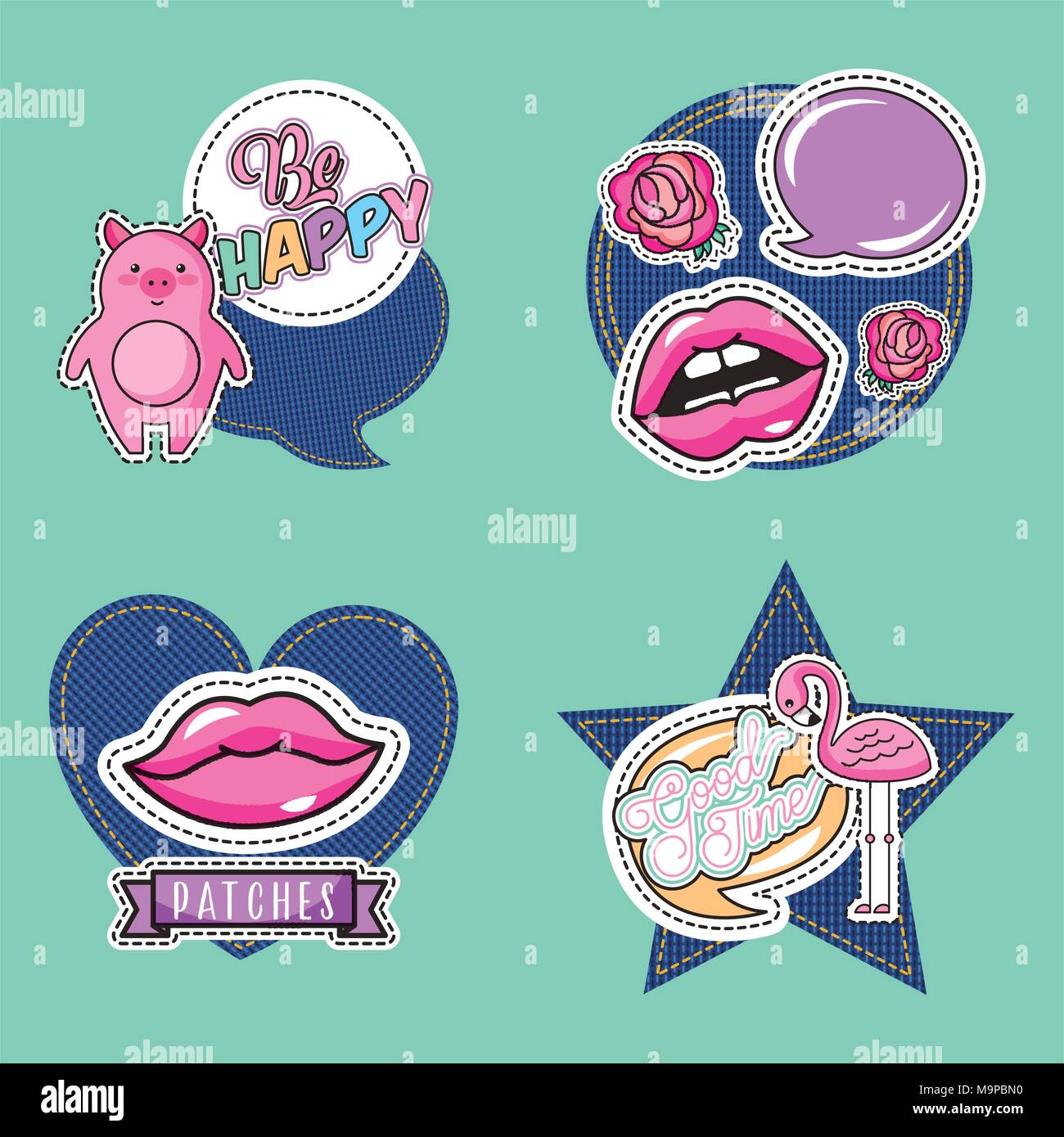 patches fashion image Stock Vector Image & Art - Alamy