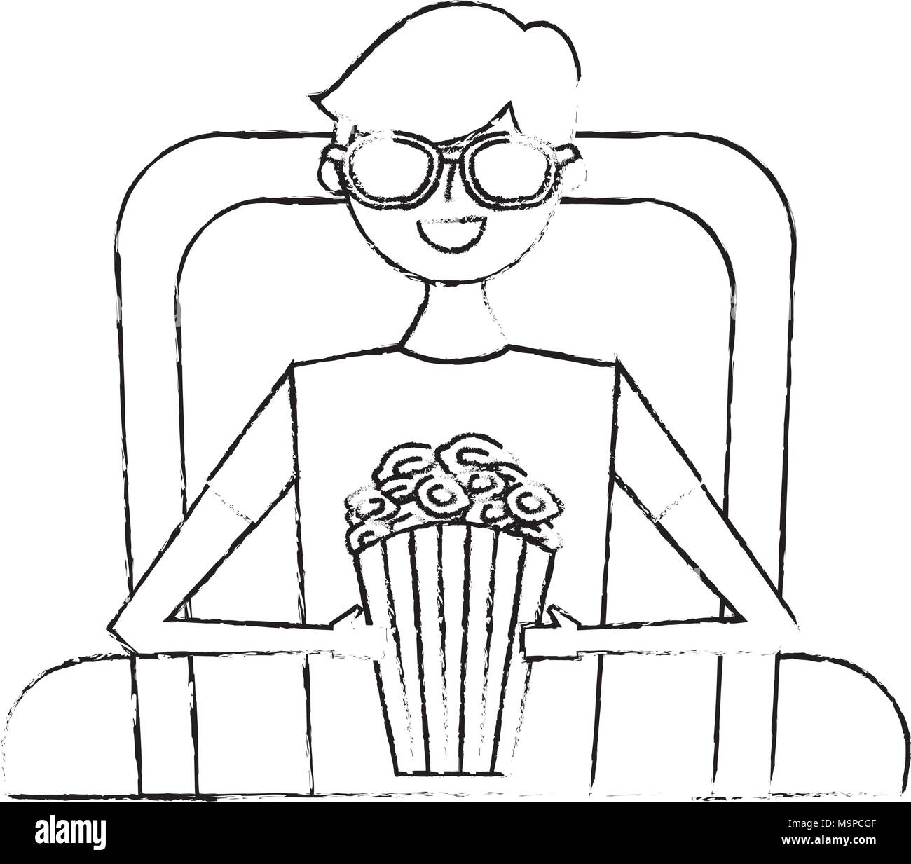 people cinema movie Stock Vector Image & Art - Alamy