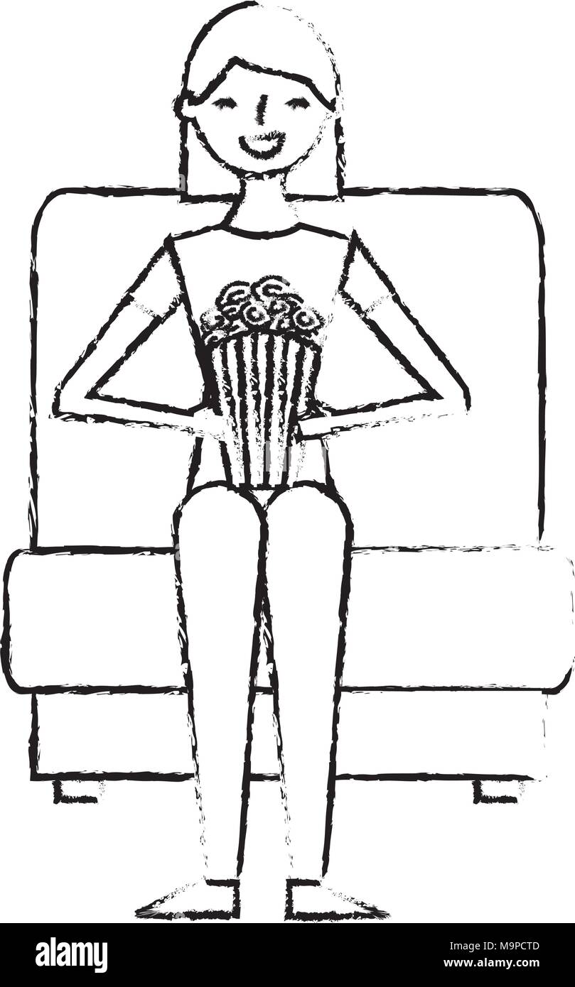 People watching movie Black and White Stock Photos & Images - Alamy