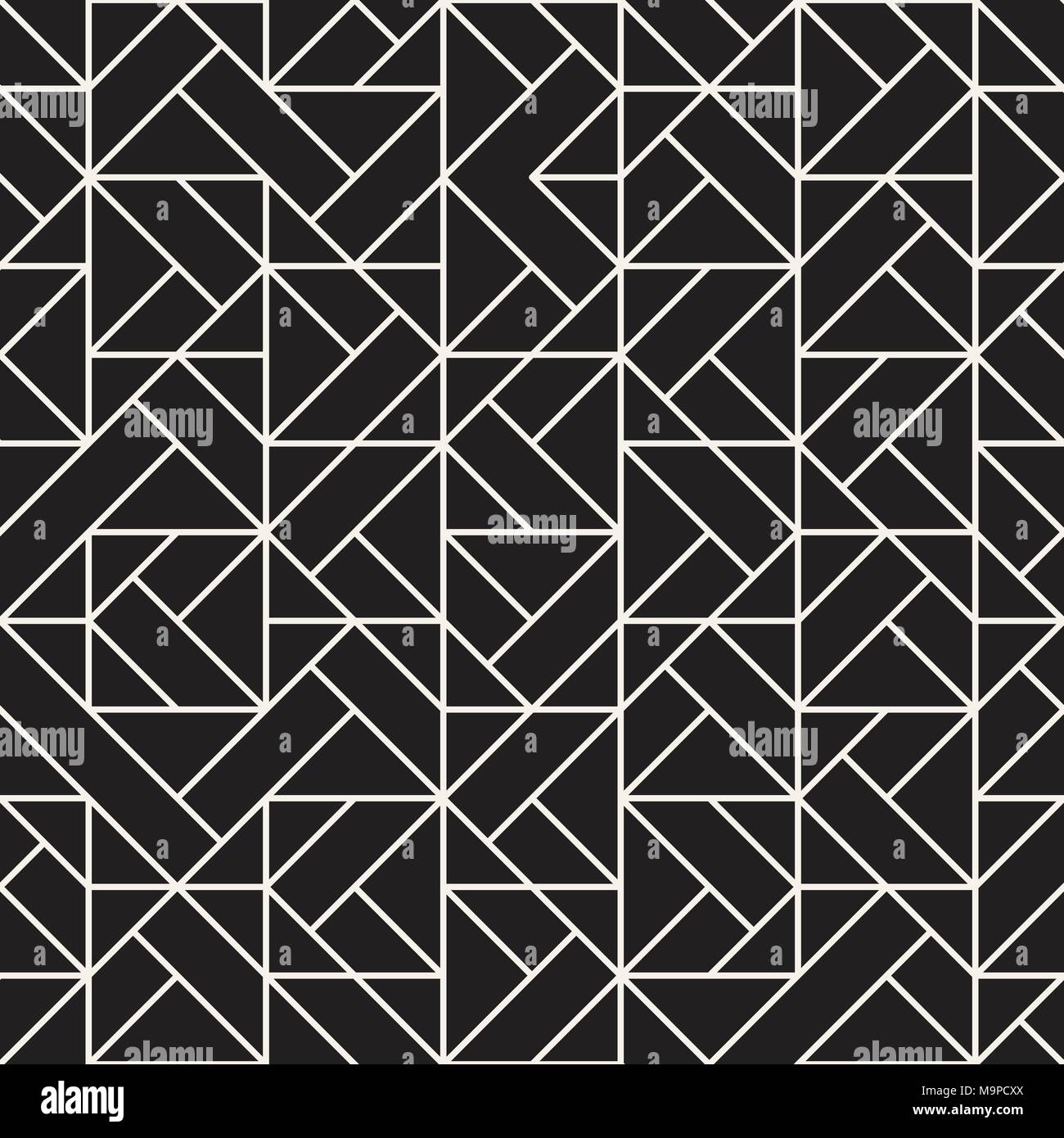 Vector seamless lattice pattern. Modern stylish texture with monochrome trellis. Repeating ...
