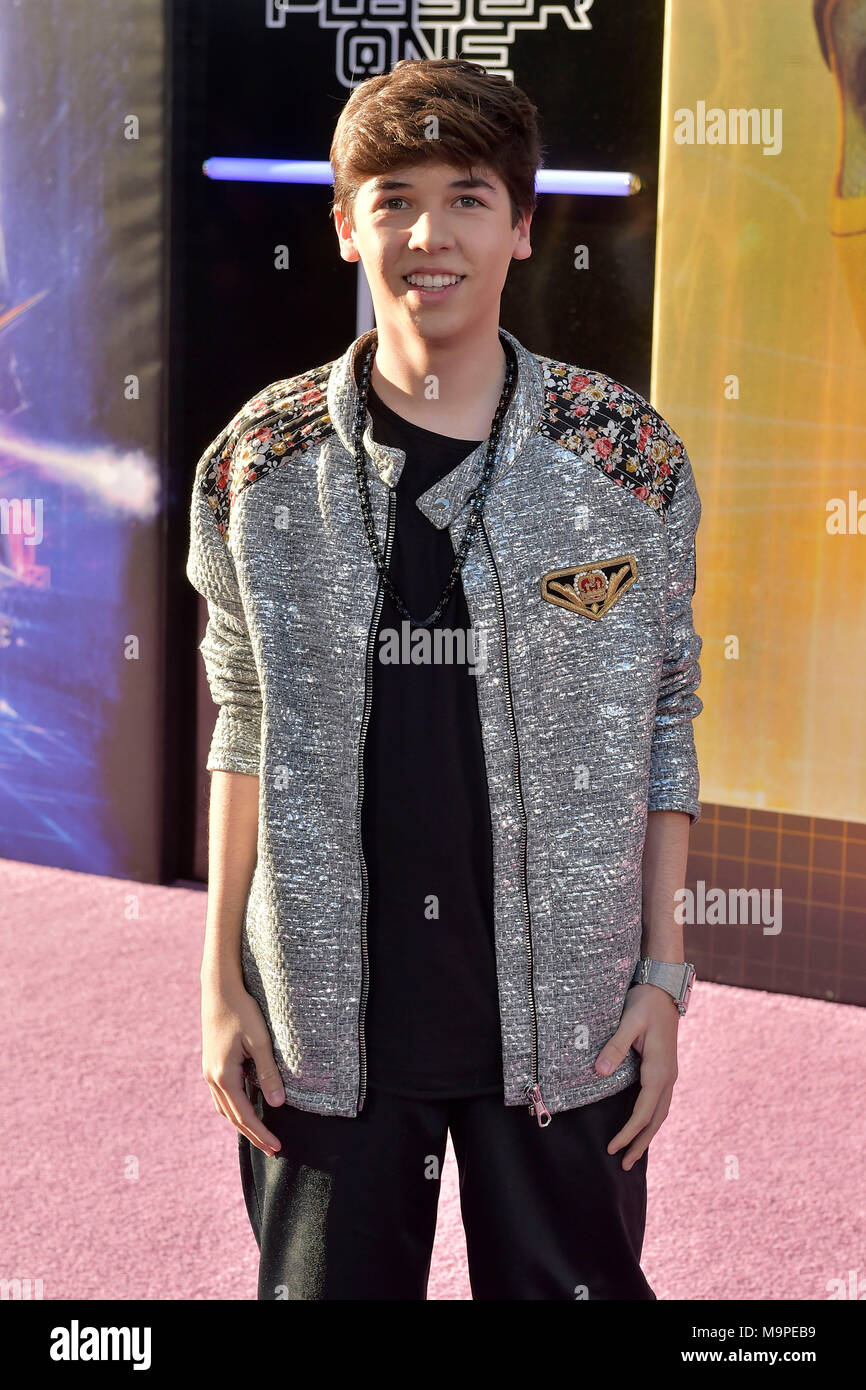 Mario Selman attends the 'Ready Player One' premiere at Dolby Theater ...