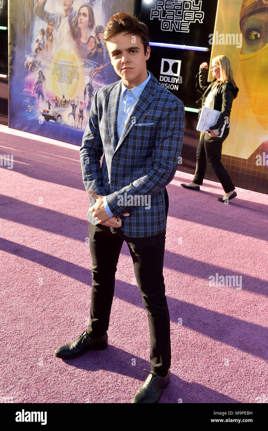 Andres Navy attends the 'Ready Player One' premiere at Dolby Theater ...