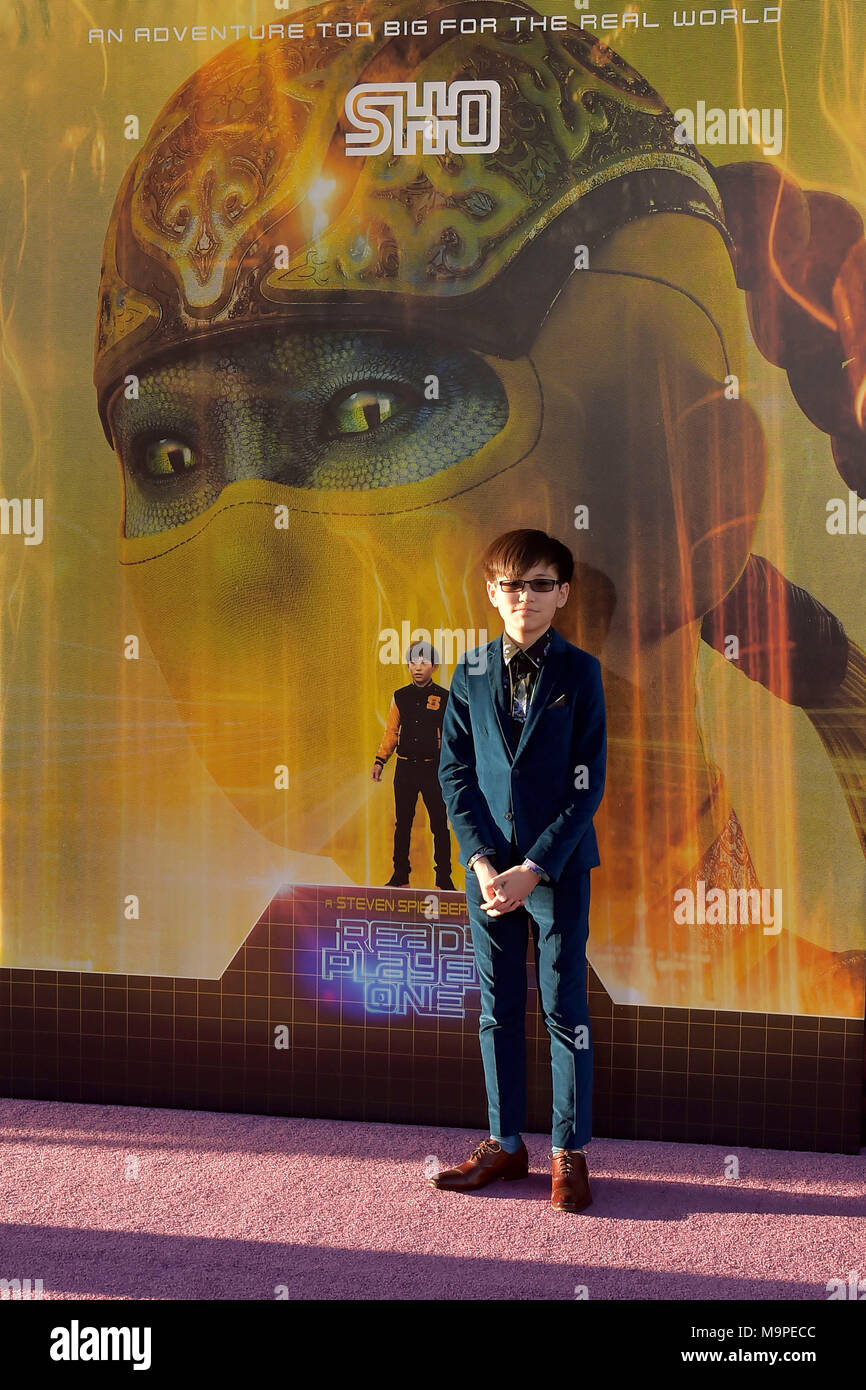 Philip Zhao attends the 'Ready Player One' premiere at Dolby Theater ...