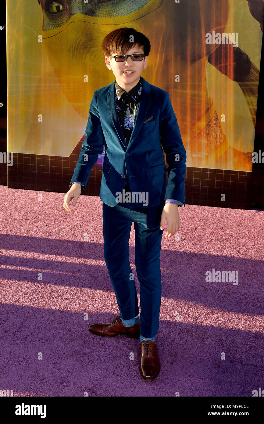 Philip Zhao attends the 'Ready Player One' premiere at Dolby Theater ...