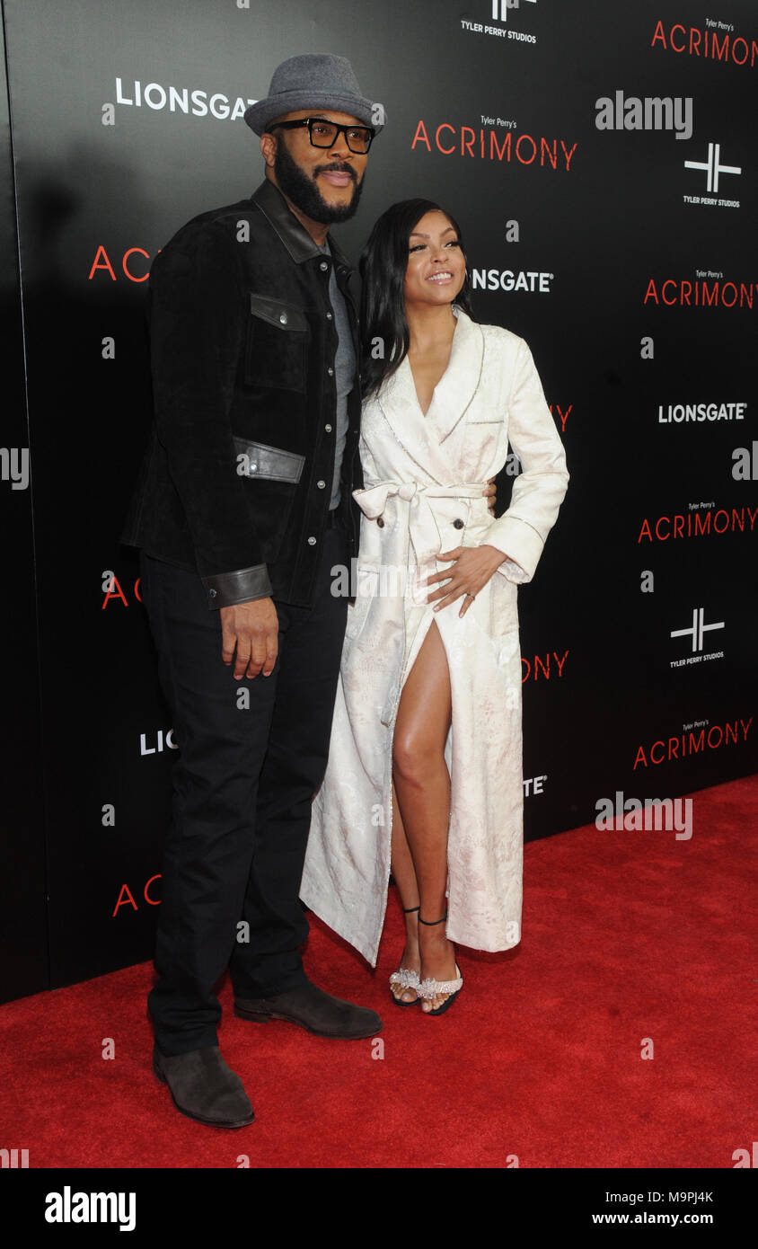 New York, NY, USA. 27th Mar, 2018. Tyler Perry and Taraji P. Henson at ...