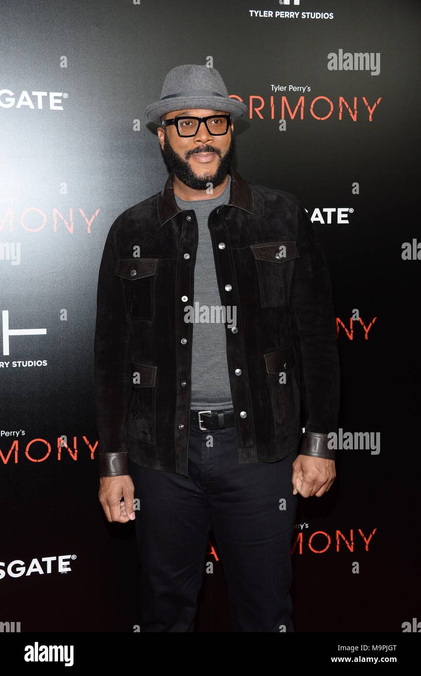 New York, NY, USA. 27th Mar, 2018. Tyler Perry at arrivals for ACRIMONY ...