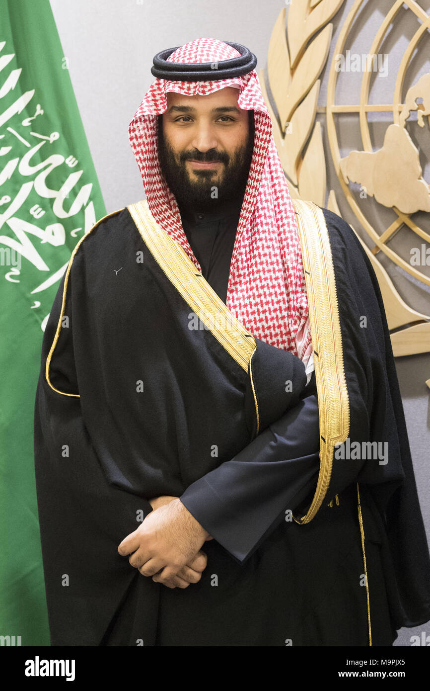New York, NY, USA. 27th Mar, 2018. Prince MOHAMMED BIN SALMAN Al Saud ...
