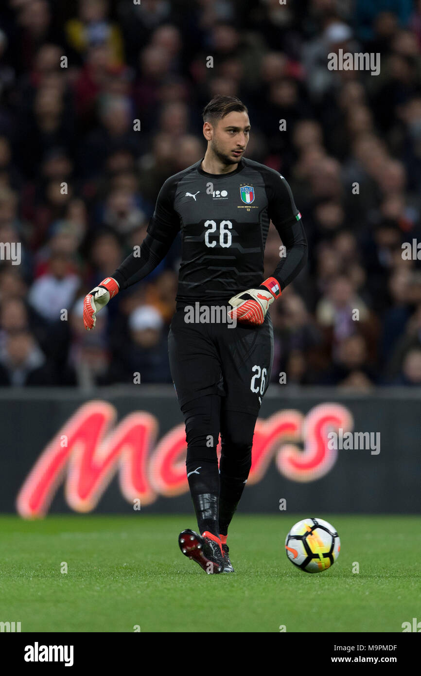 Italy's Gianluigi Donnarumma during the International Friendly match ...