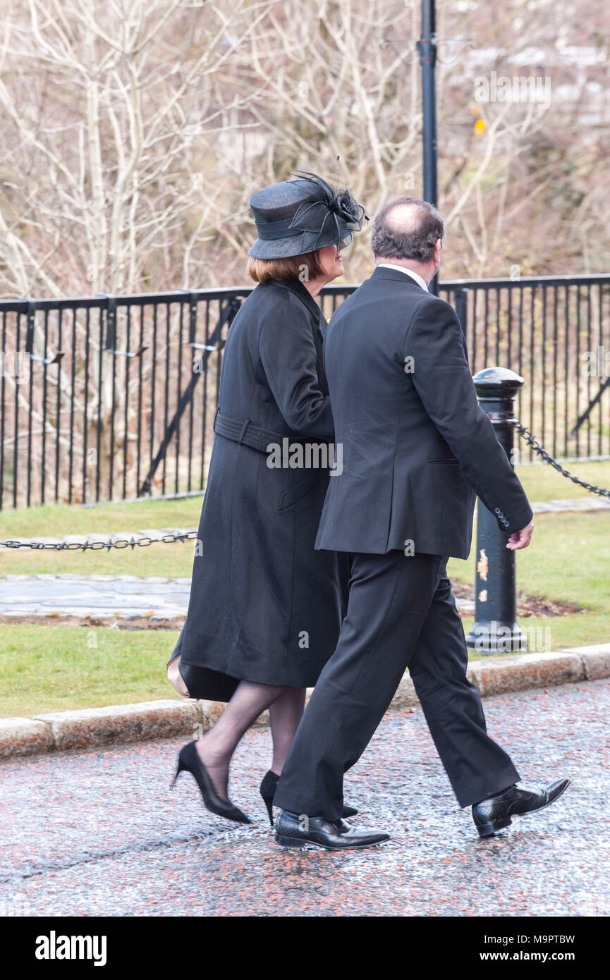 Liverpool Cathedral, Liverpool, UK. 28th March 2018. The funeral of Sir ...