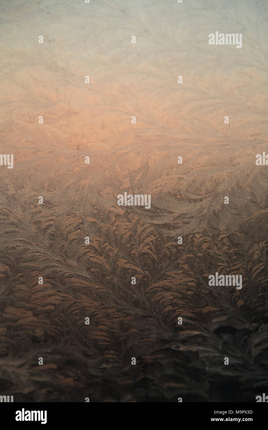 Frost pattern, ice flowers, ice crystals, texture, structure, surface ...