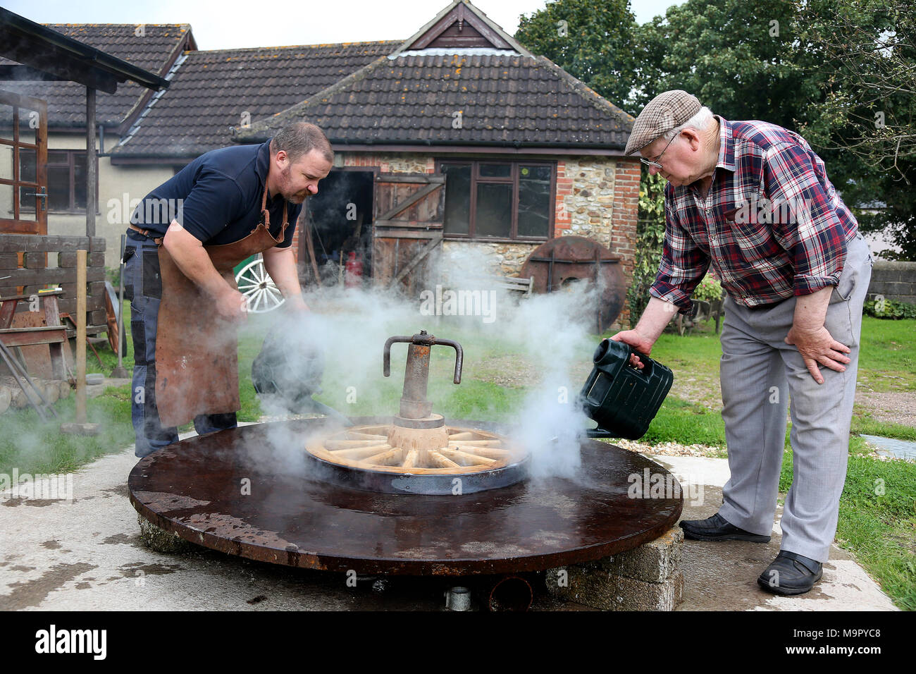 Mike and Greg Rowland from Colyton, Devon, the only father and son ...