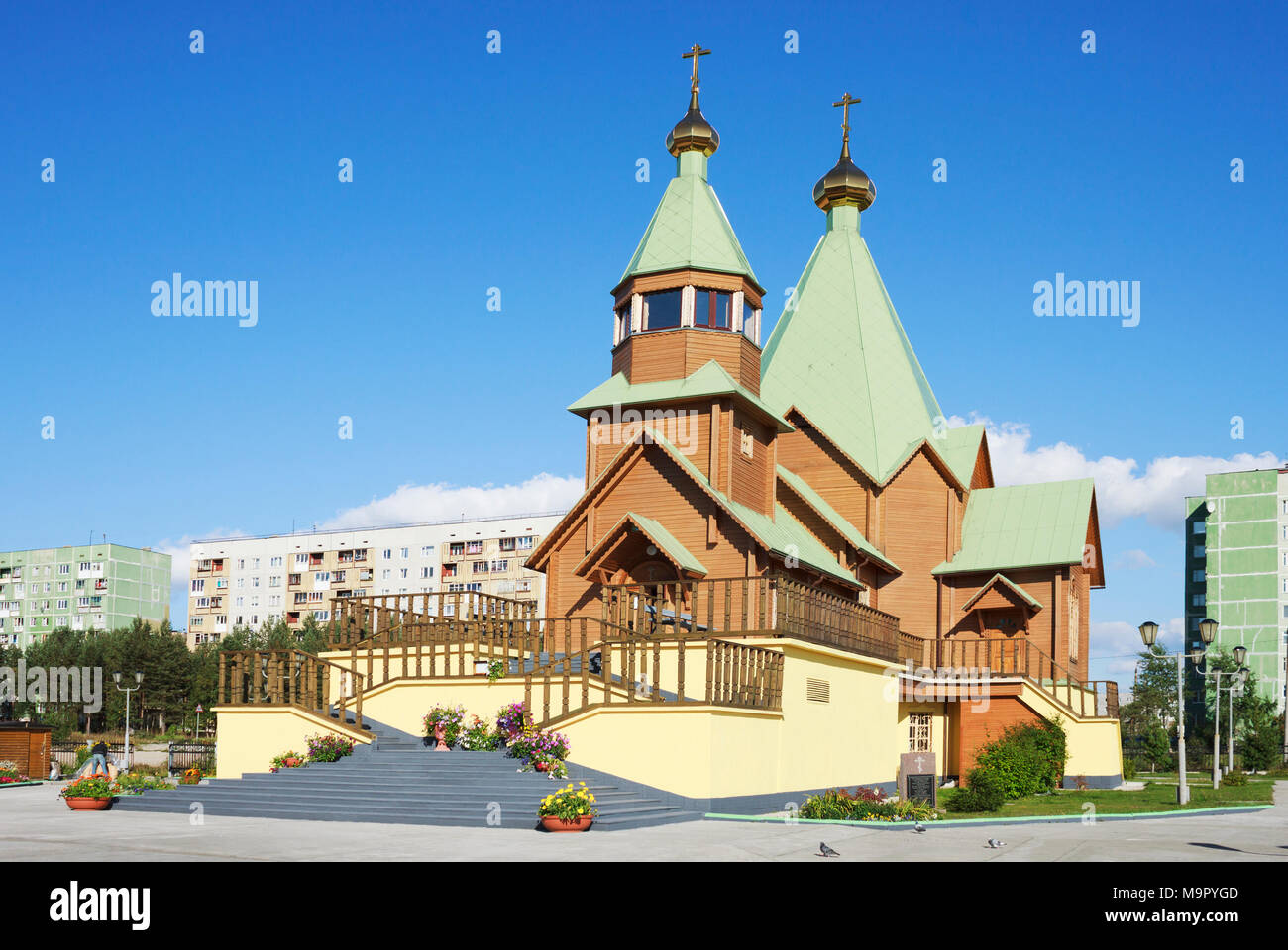 Holy Trinity Church. Russia. Murmansk region. City Of Polyarnye Zori ...