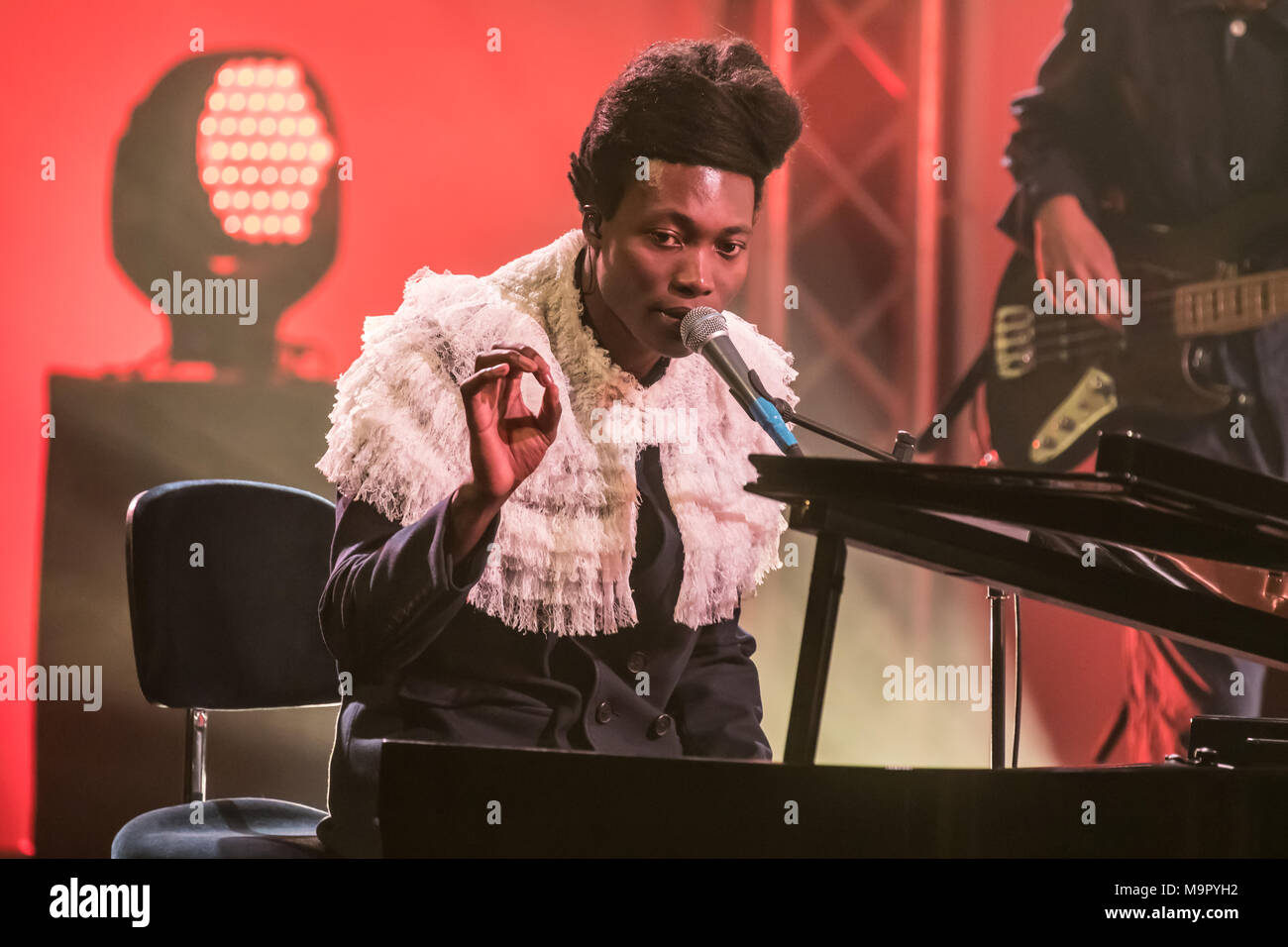 The British musician and songwriter Benjamin Clementine live at the ...