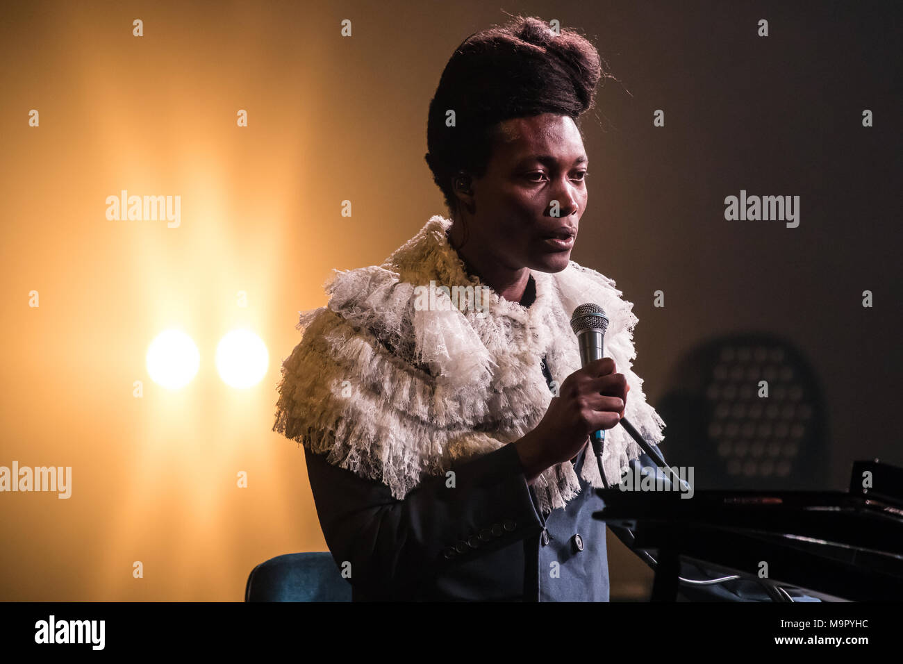 The British musician and songwriter Benjamin Clementine live at the ...