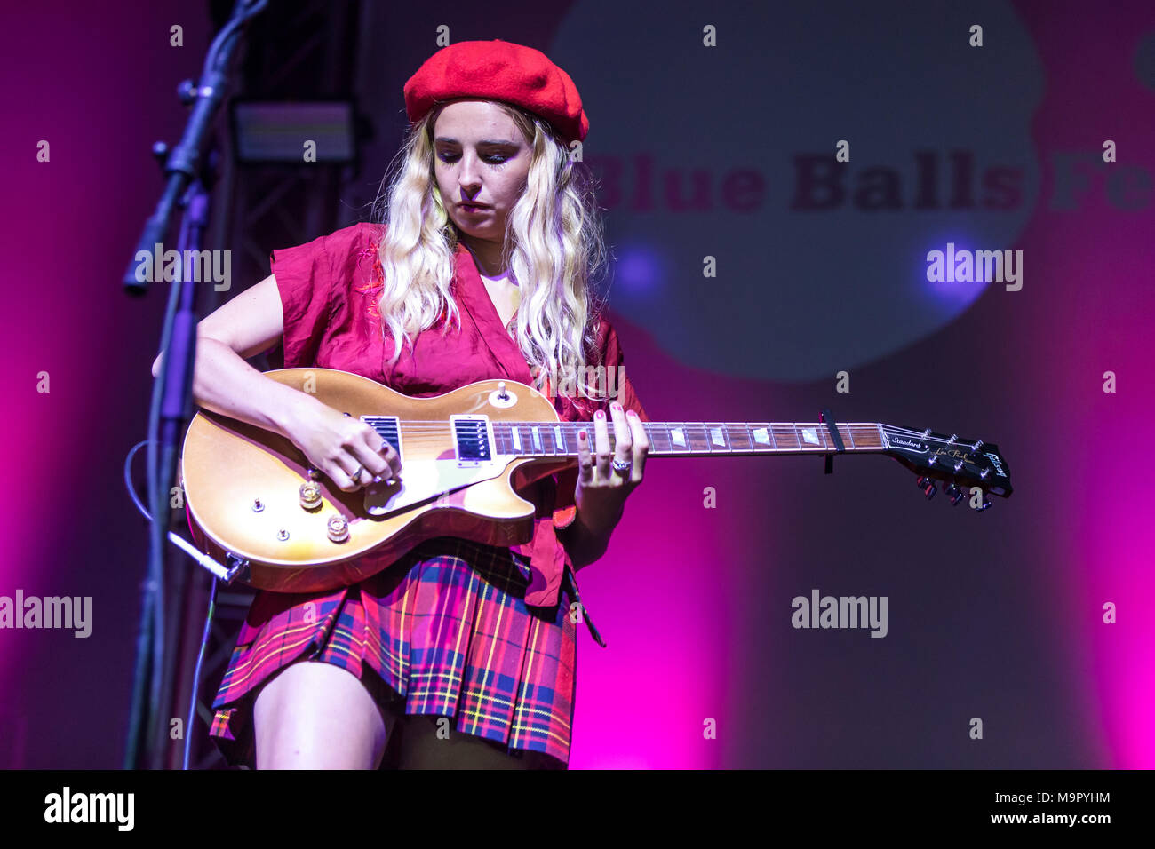 The British musician Laurel live at the 25th Blue Balls Festival in ...