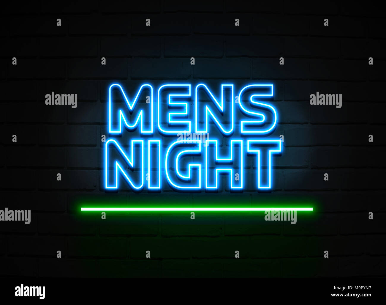 Mens neon sign hi-res stock photography and images - Alamy