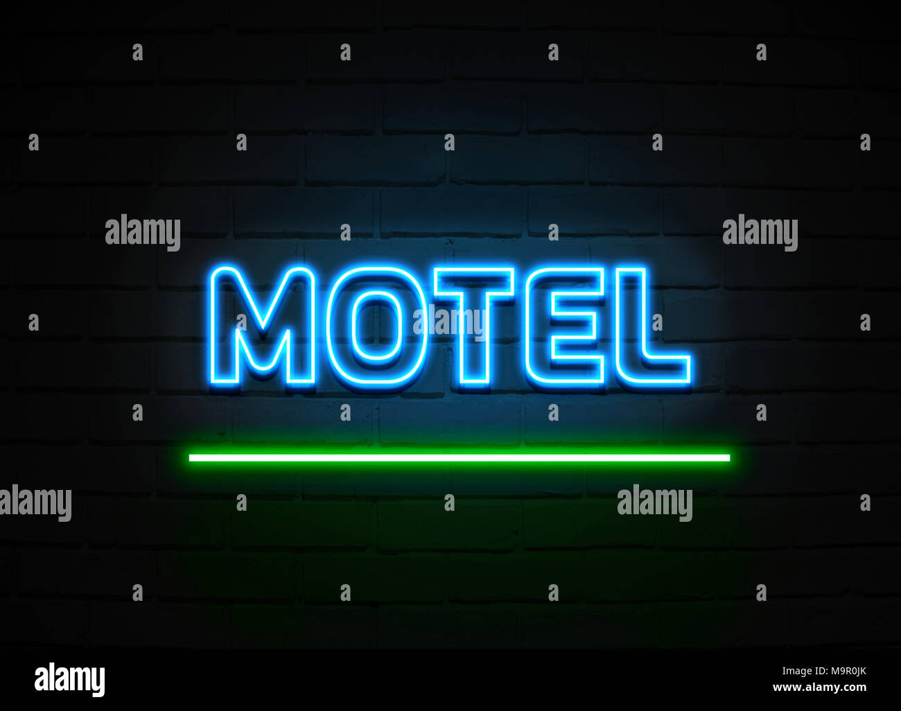 Motel neon sign hi-res stock photography and images - Alamy