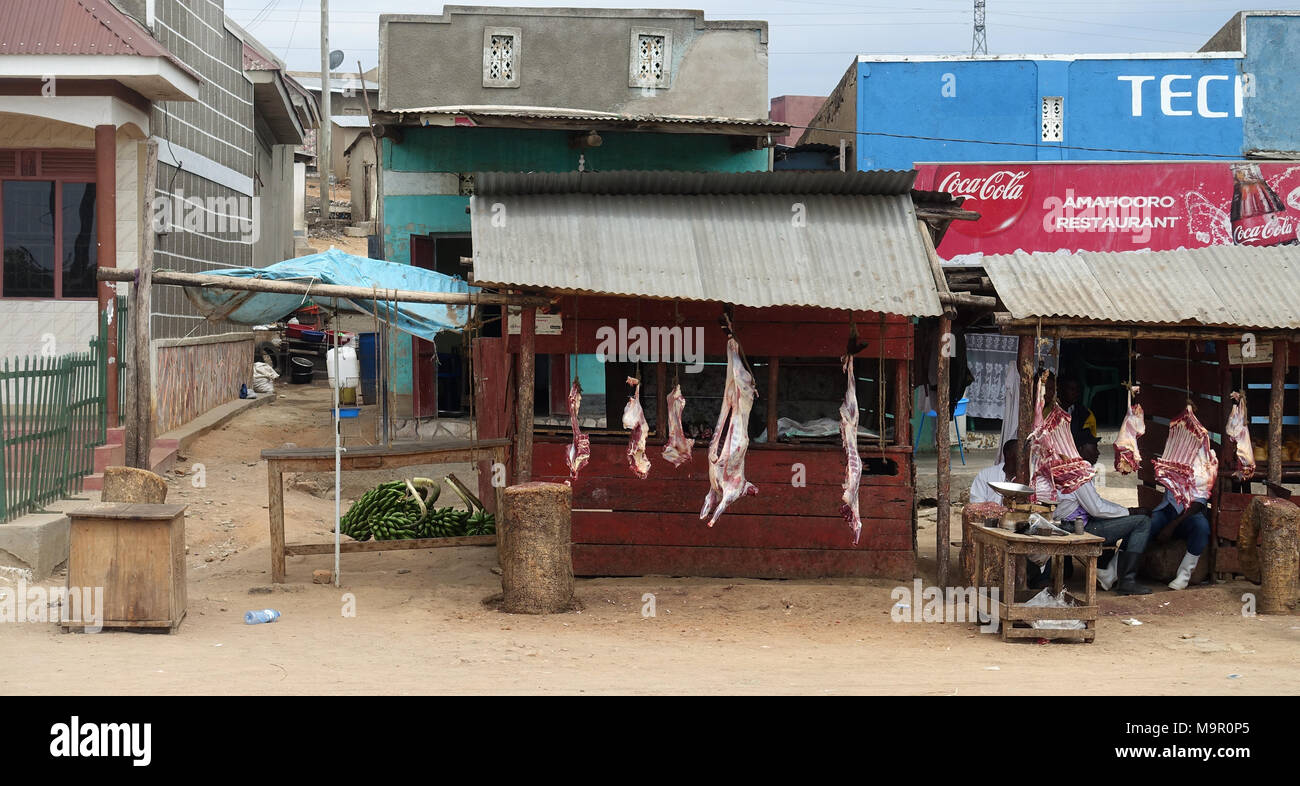 Butchers shop, Uganda, East Africa Stock Photo - Alamy