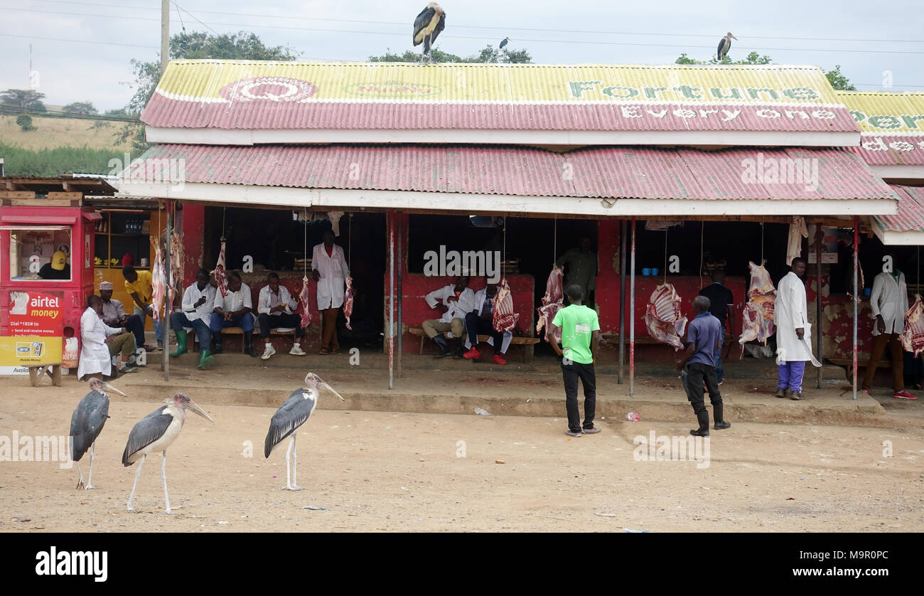 Butchers shop, Uganda, East Africa Stock Photo - Alamy