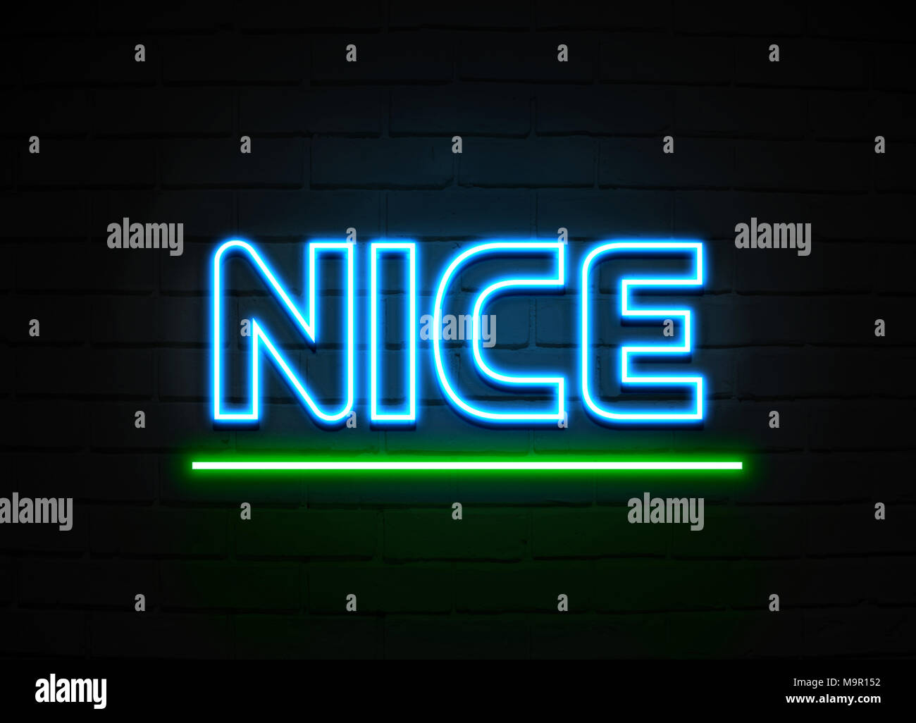 Nice neon sign hi-res stock photography and images - Alamy