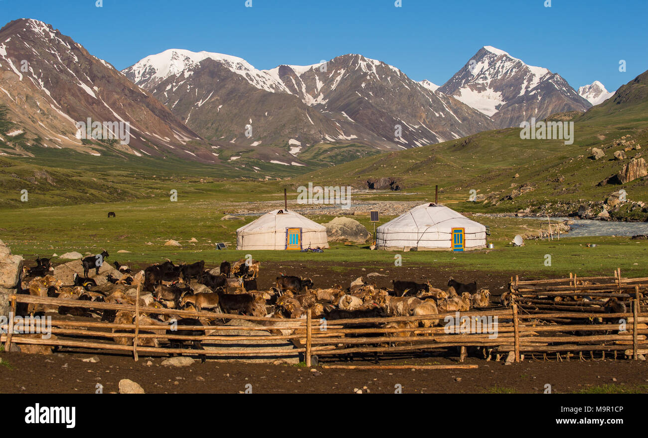 Mongolian nomads tent hi-res stock photography and images - Alamy