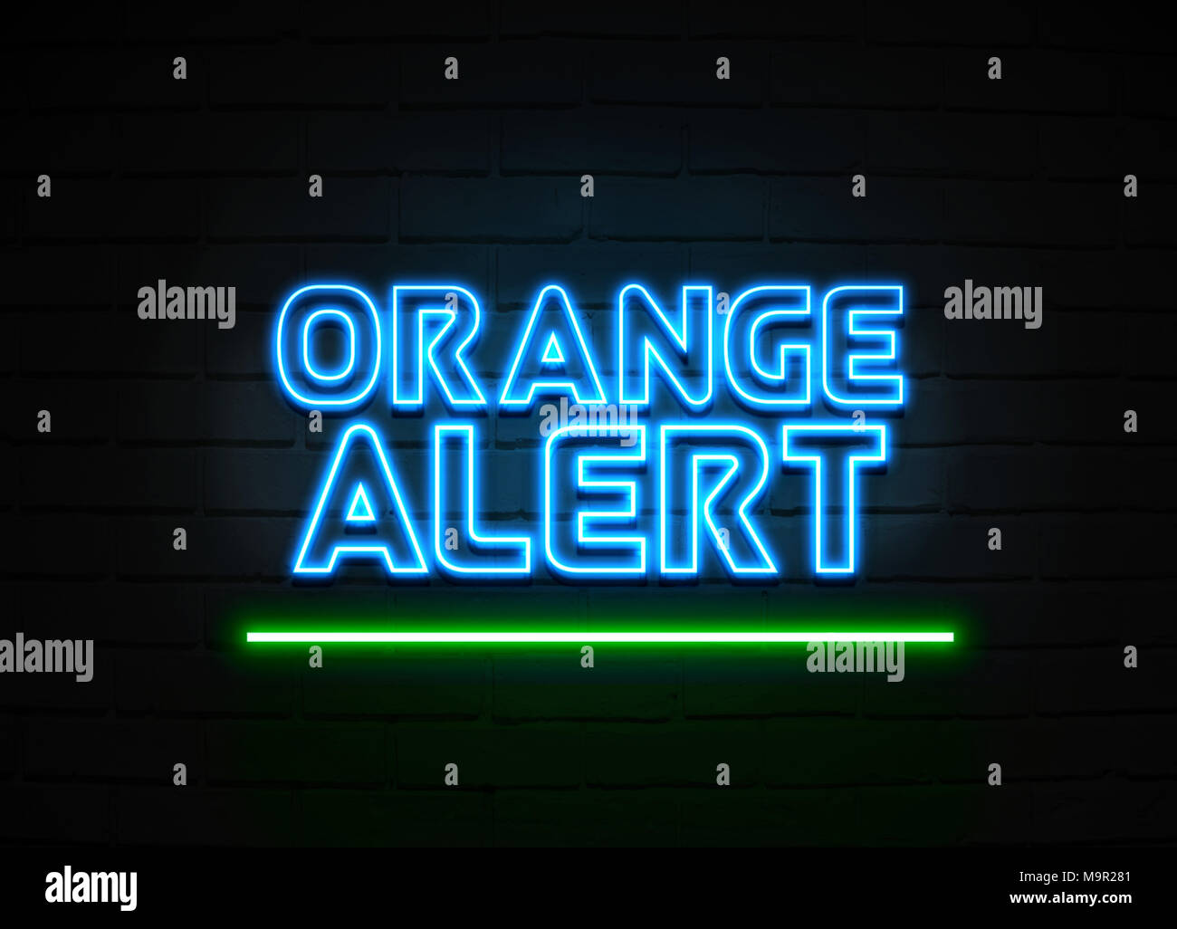 Blue orange neon sign hi-res stock photography and images - Alamy