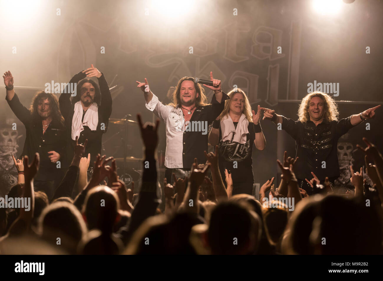 The Swiss hard rock band Crystal Ball live in the Schüür Luzern ...