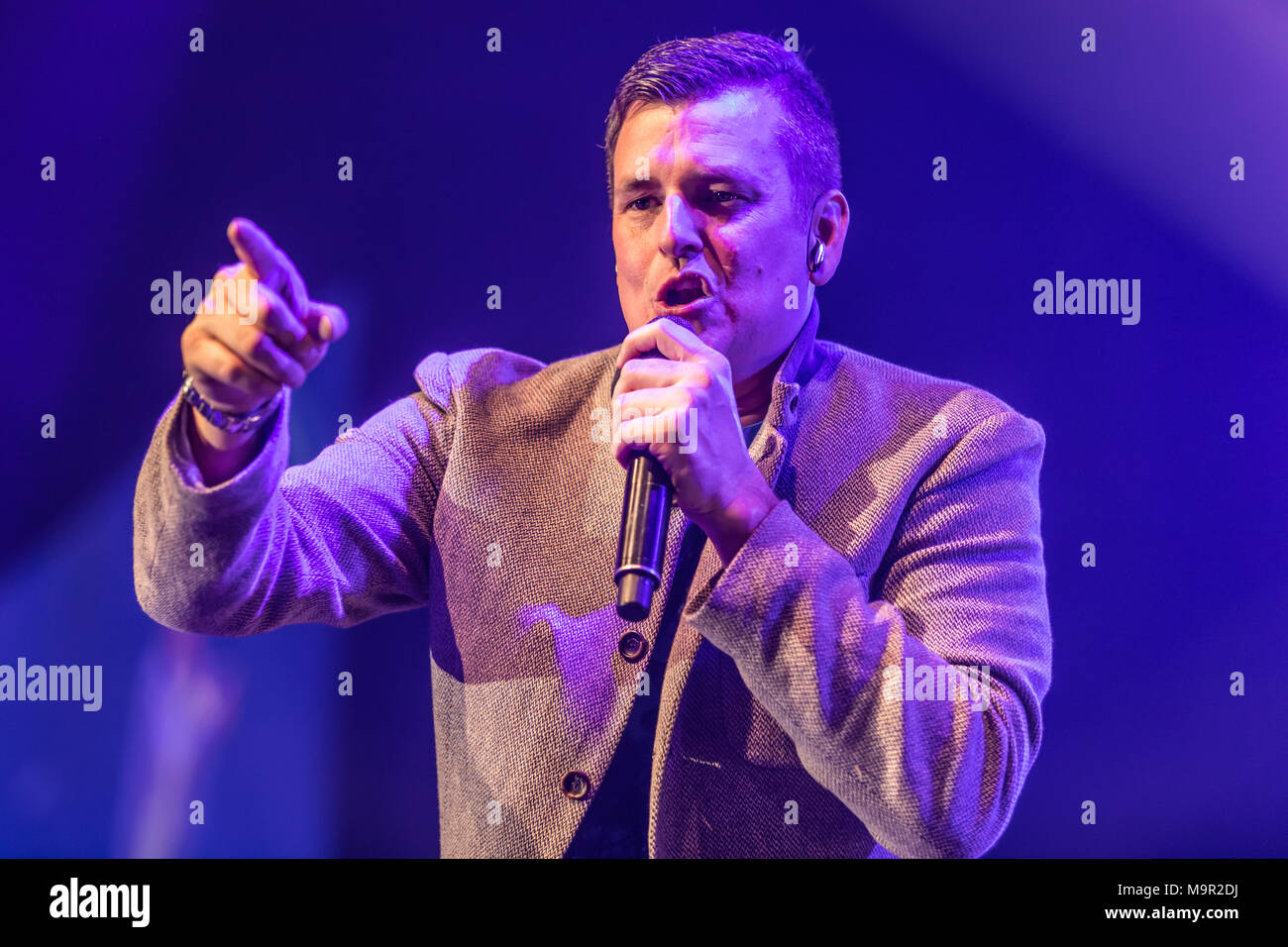 Austrian pop singer Marc Pircher live at Schlager Nacht, Lucerne ...