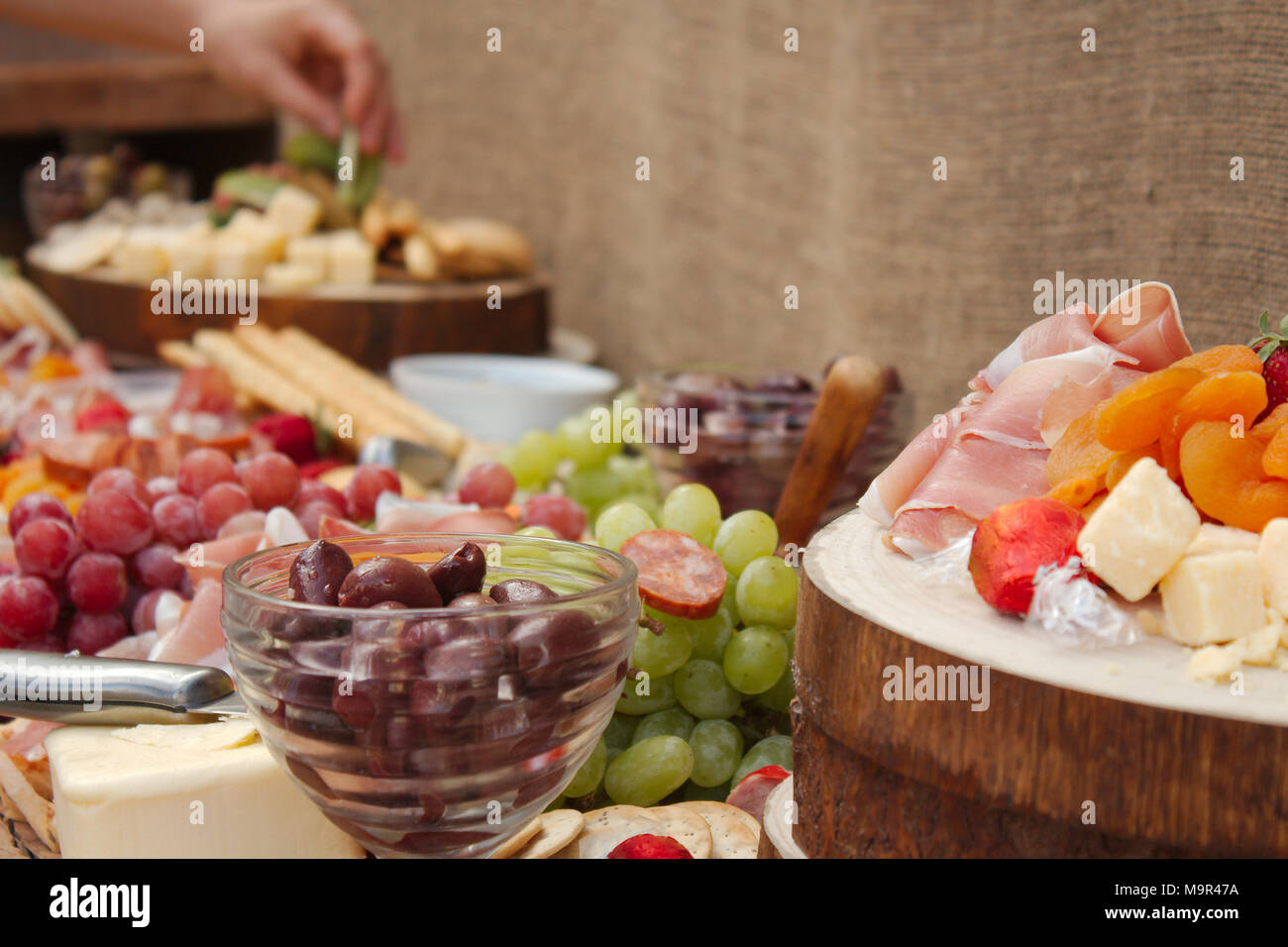 A bright & colorful selection of fruit, nuts, cheeses, dips, Deli meats ...